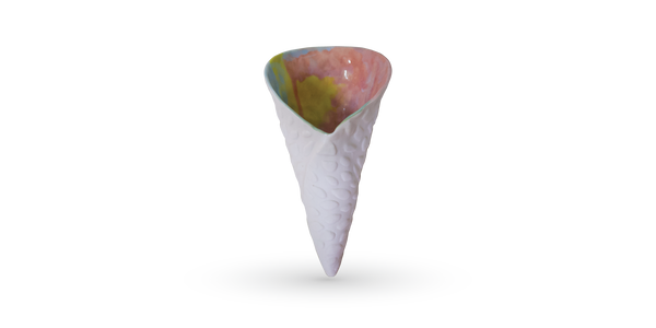 Handmade Porcelain Ice Cream Cone - BAUGHaus